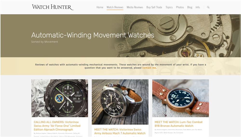 Watch Hunter Blog Gets Updated for an Improved User Experience - Watch ...